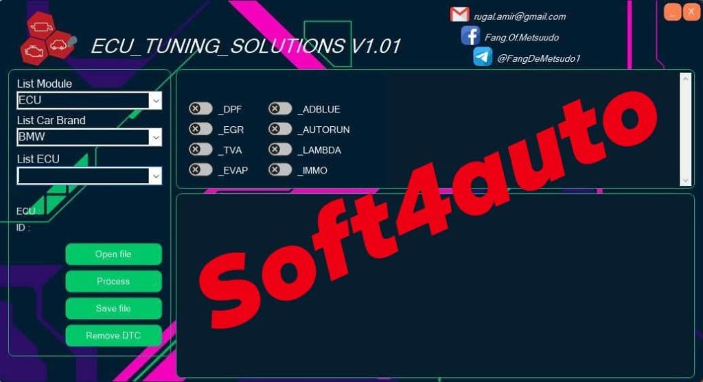 SOFTWARE ECU TUNING SOLUTIONS - soft4auto.com